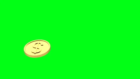 3D animation of dollar coin rotates on a... | Stock Video | Pond5