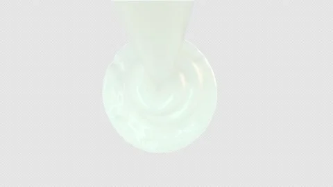 3D Animation Of Drooping Melted whipped ... | Stock Video | Pond5