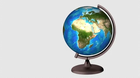 3d animation of the earth globe rotating... | Stock Video | Pond5