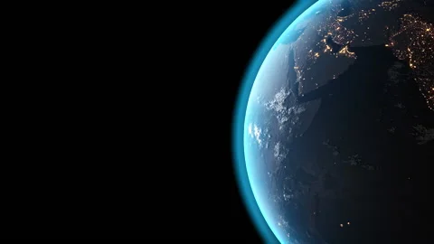 3D Animation of Earth seen from space, G... | Stock Video | Pond5