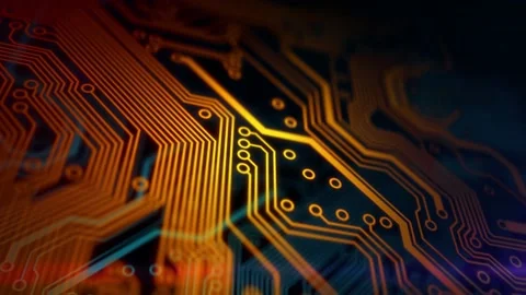 Electronic Circuit Animation Energy Stock Video Footage | Royalty Free ...