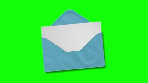 3d animation envelope paper opening with... | Stock Video | Pond5
