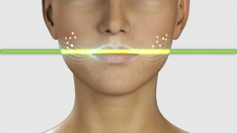 3D animation Face close-up repair effect... | Stock Video | Pond5