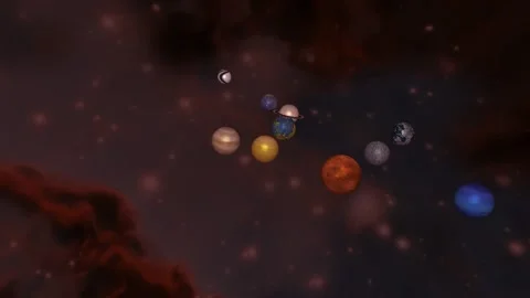 3D animation of a fantasy solar system w... | Stock Video | Pond5