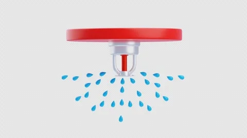 3D Animation of Fire Sprinkler. Fire Eme... | Stock Video | Pond5