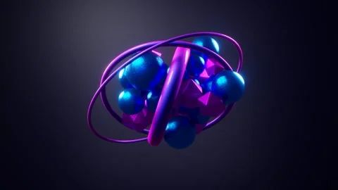 3D animation of flying, connecting, levi... | Stock Video | Pond5