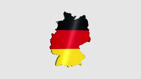 3D animation of Germany map rotating, is... | Stock Video | Pond5