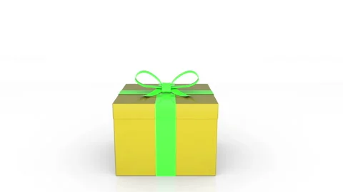 3d animation of gift box with happy birt... | Stock Video | Pond5