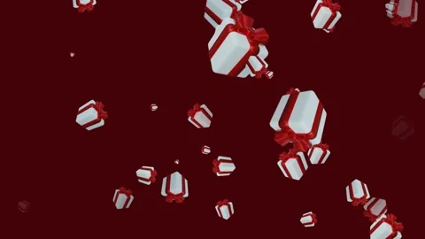 3D animation of gift boxes. Festive back... | Stock Video | Pond5