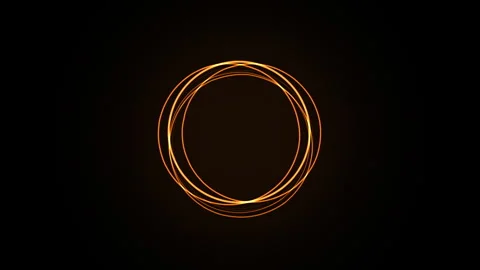 3D animation of glowing rotating circles... | Stock Video | Pond5