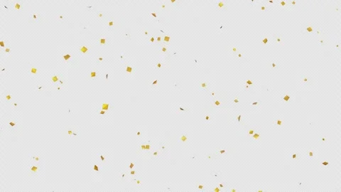 3D Animation of Gold Confetti Falling on... | Stock Video | Pond5