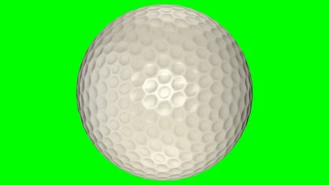 3D animation, golf ball in motion in mid... | Stock Video | Pond5