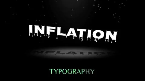 3D Animation Graphics Design, INFLATION ... | Stock Video | Pond5
