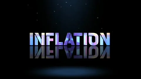 3D Animation Graphics Design, INFLATION ... | Stock Video | Pond5