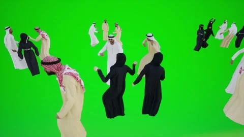 3D animation of a group of Arab couples ... | Stock Video | Pond5