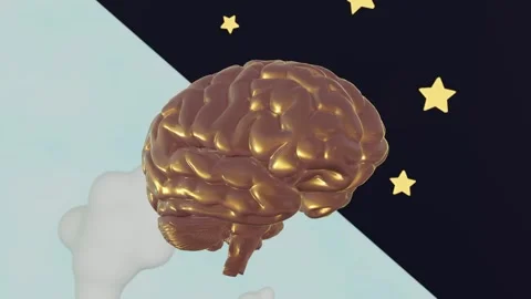 3d animation of human brain in the rotat... | Stock Video | Pond5