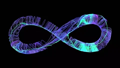 Infinity Sign 3D Stock Video Footage | Royalty Free Infinity Sign 3D ...