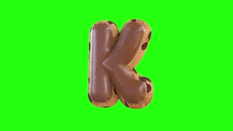 3d animation of the K letter recreating ... | Stock Video | Pond5