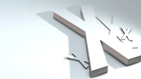 3d animation of a letter of the alphabet... | Stock Video | Pond5