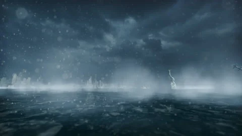 3D animation of Liberty Statue and New Y... | Stock Video | Pond5