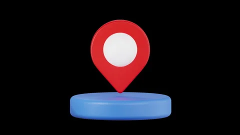 3D Animation of Location Pin, Color Key,... | Stock Video | Pond5