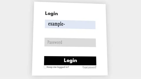 3D Animation of Log in Form Pop up . Web... | Stock Video | Pond5