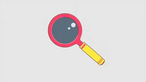 3D animation of a magnifying glass in ca... | Stock Video | Pond5