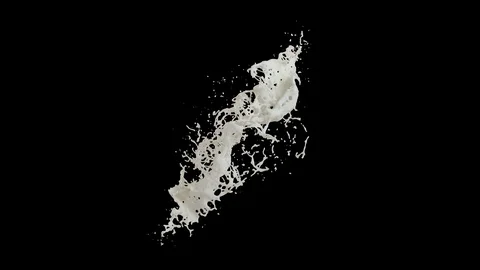 Milk Splash 3D Stock Video Footage | Royalty Free Milk Splash 3D Videos ...