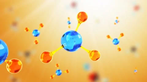 3D animation molecule macro atom cell Se... | Stock Video | Pond5