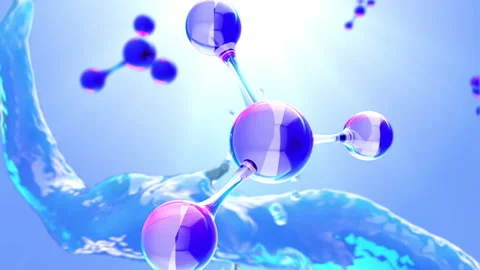 3D animation molecule macro atom cell Se... | Stock Video | Pond5
