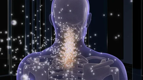 3d animation of molecules that cure neck... | Stock Video | Pond5
