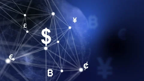 3D animation of money symbols of differe... | Stock Video | Pond5