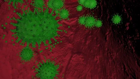 3D animation of the movement of viral ce... | Stock Video | Pond5