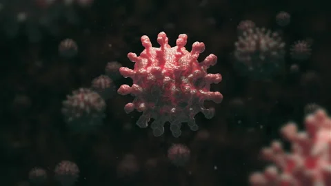 3D animation of moving corona virus cell... | Stock Video | Pond5