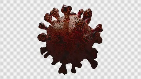 3D animation of moving corona virus cell... | Stock Video | Pond5