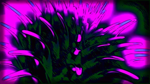 3D animation of moving neon spikes. Desi... | Stock Video | Pond5