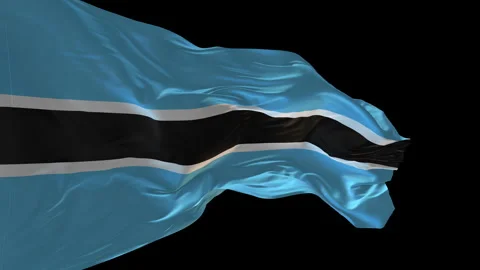 Botswana Flag Stock Footage ~ Royalty Free Stock Videos | Pond5