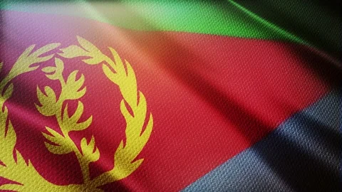3D animation of The National flag of Eri... | Stock Video | Pond5