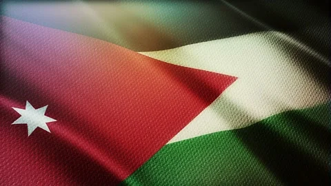 3D animation of The National flag of Jor... | Stock Video | Pond5