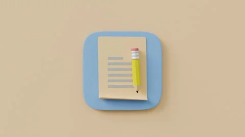 Notepad 3D Stock Video Footage | Royalty Free Notepad 3D Videos | Pond5