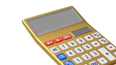 Calculator 3D Stock Videos – Royalty-Free HD & 4K Videos