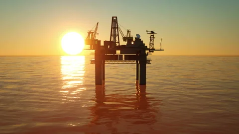 Oil Platform Animation 3D Stock Footage ~ Royalty Free Stock Videos | Pond5
