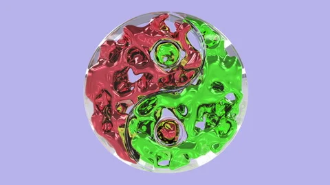 3d animation of oriental (yin yang) symb... | Stock Video | Pond5