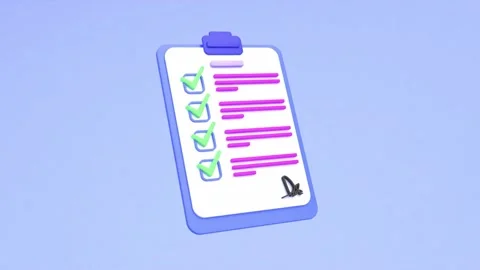 3d animation paper clipboard todo list. ... | Stock Video | Pond5