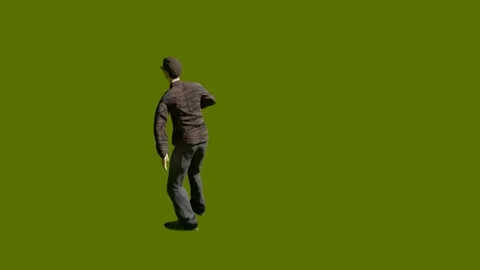 3D animation of a person on a green back... | Stock Video | Pond5
