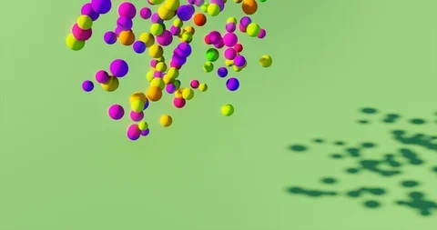 3D animation of a pile of abstract color... | Stock Video | Pond5