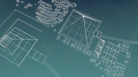 3D animation of a pyramid on the Giza pl... | Stock Video | Pond5