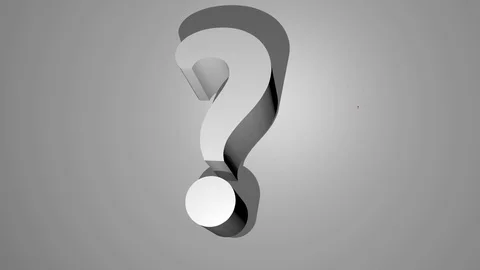 3d animation question mark. Question mar... | Stock Video | Pond5