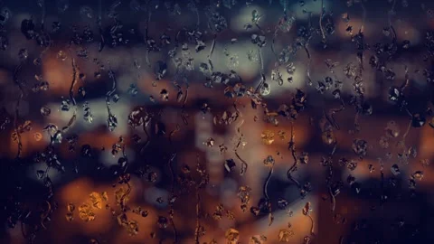 3d animation of rain drops on a window w... | Stock Video | Pond5