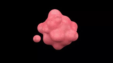 3D animation of red abstract smooth liqu... | Stock Video | Pond5